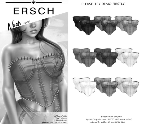 Second Life Marketplace - demo ERSCH - Noah Corset
